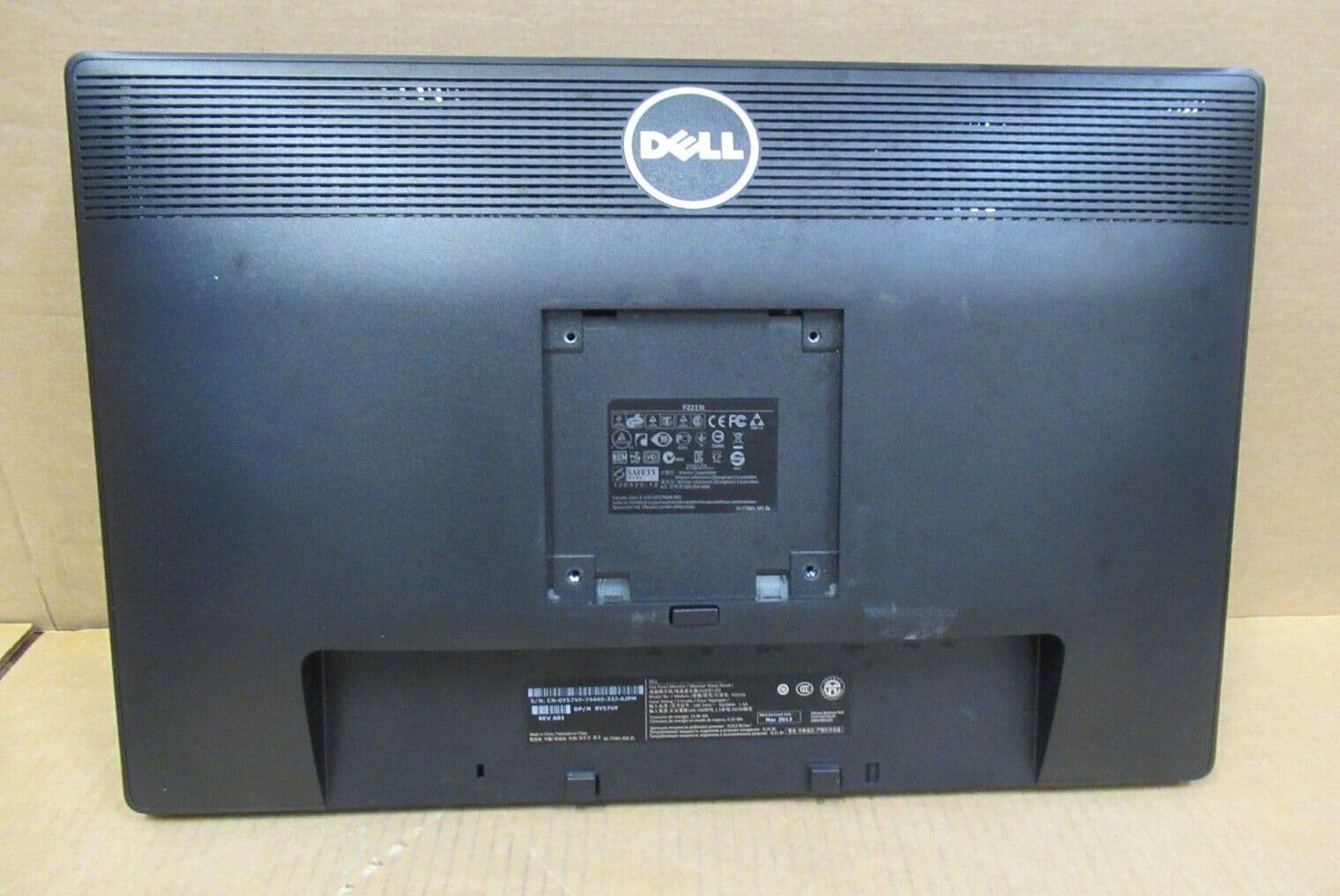 Dell P2213T Y57VF 22" LCD TFT TN LED Flat Screen Monitor VGA DVI ...