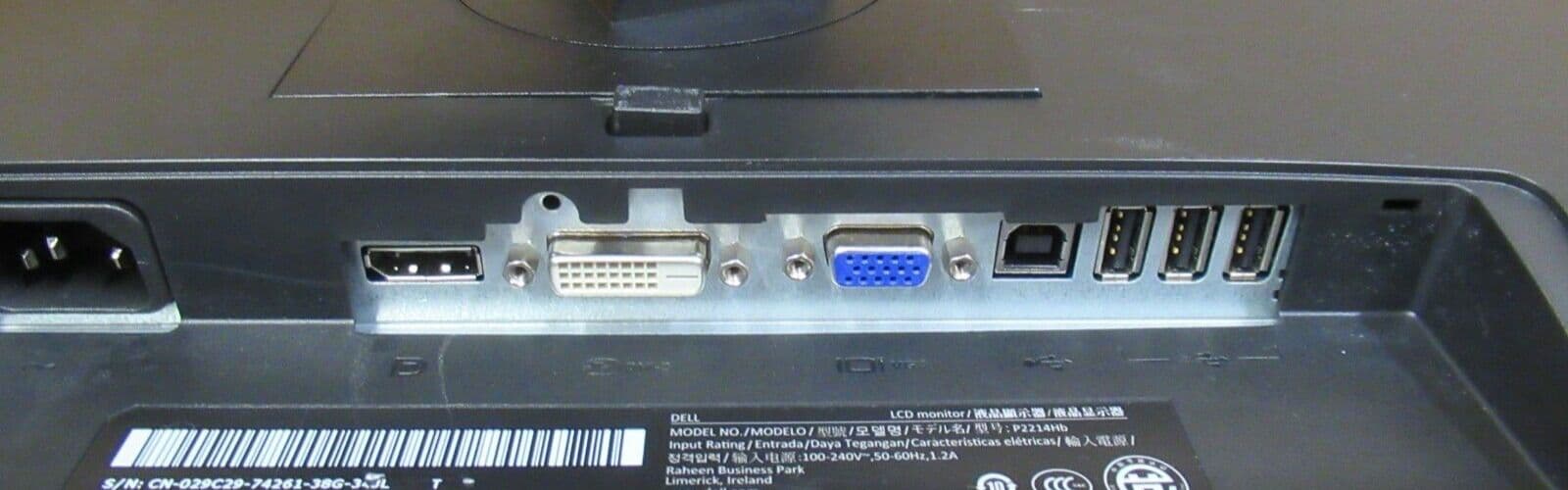 Dell P2214HB 29C29 22" LCD TFT IPS LED Widescreen Monitor With Stand ...