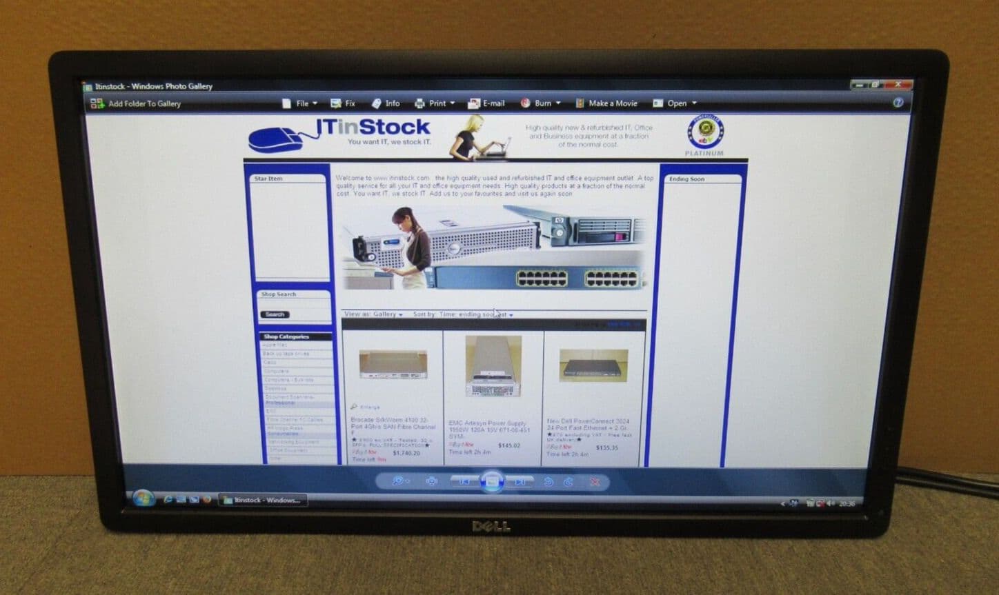 Dell P2412HB TTMDG 0TTMDG 24" LCD TFT LED TN Widescreen Monitor VGA DVI ...