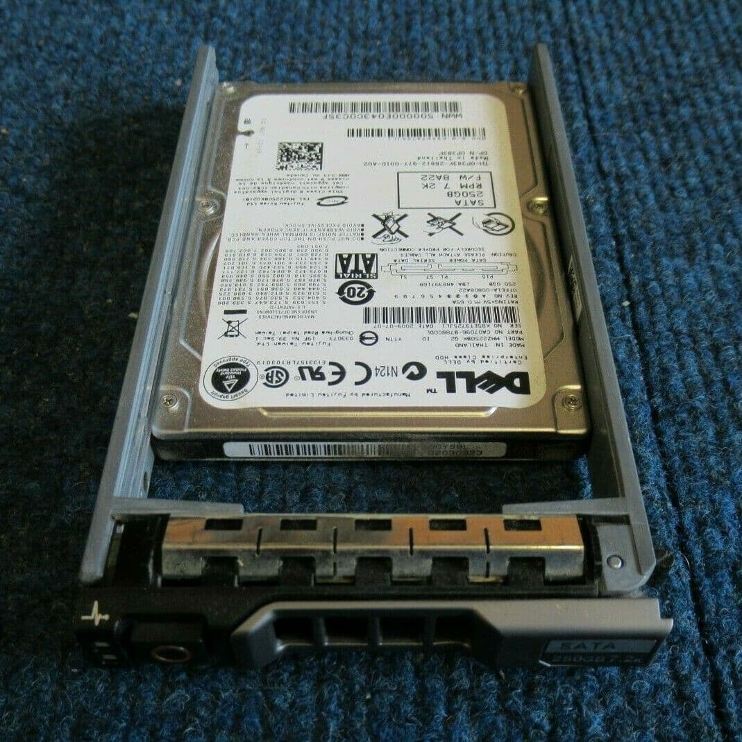 Dell P383F MHZ2250BK 250GB 7200RPM SATA 3Gbps Hot-Swap 16MB 2 5 ...
