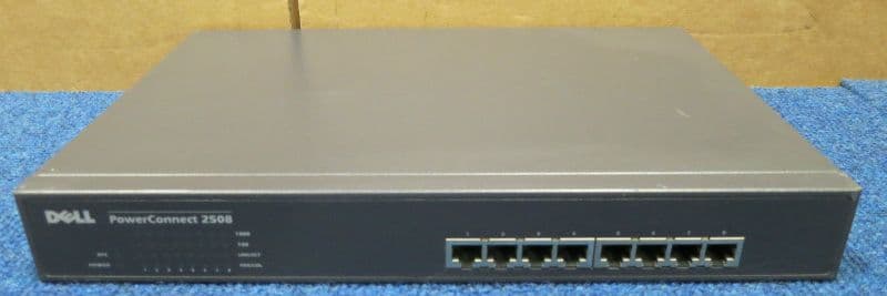 Dell PowerConnect 2508 8-Port FAST Ethernet Network Switch 9X148 09X148