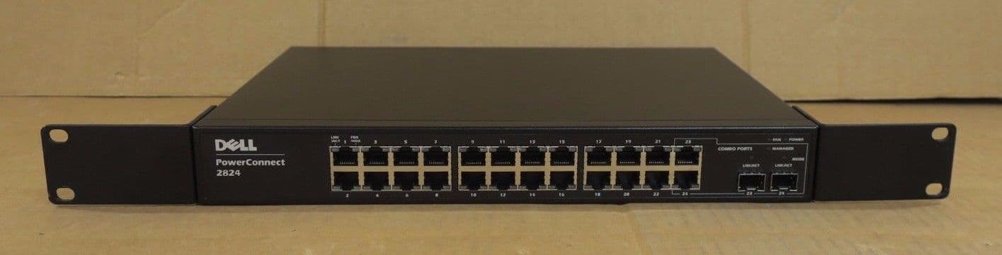 Dell PowerConnect 2824 24-Port Gigabit Ethernet 2 Combo SFP Ports ...