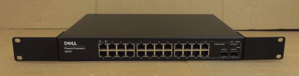 Dell PowerConnect 2824 24-Port Gigabit Ethernet 2 Combo SFP Ports ...