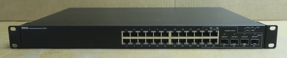 Dell PowerConnect 5424 Managed 24 Gibabit Ethernet 1U L3 Switch 4x SFP ...