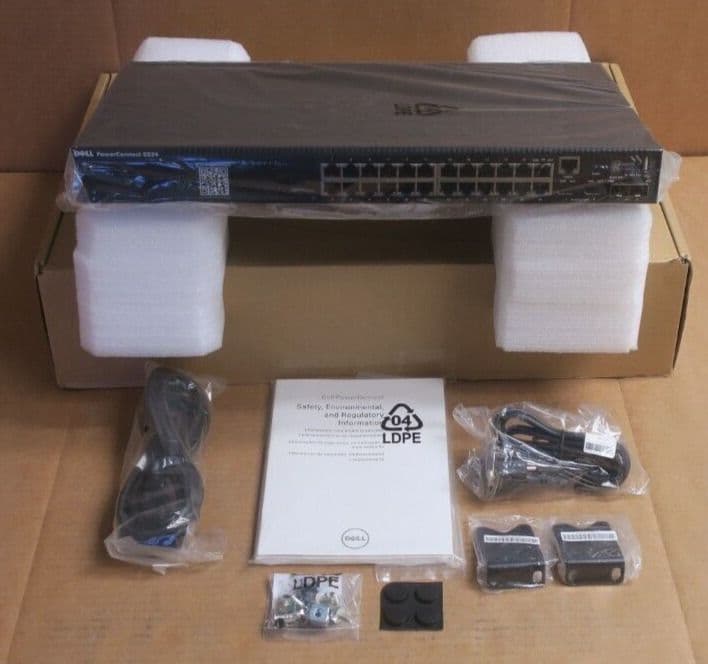 Dell PowerConnect 5524 24x 1GbE RJ45 2x 10GbE SFP 1U Managed Switch - VT1GD