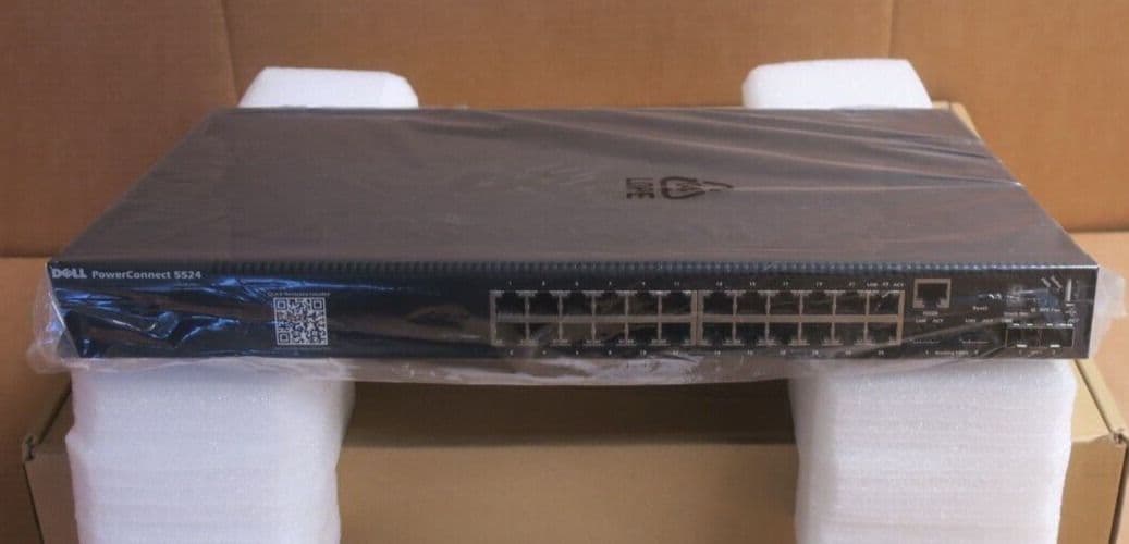 Dell PowerConnect 5524 24x 1GbE RJ45 2x 10GbE SFP 1U Managed Switch - VT1GD