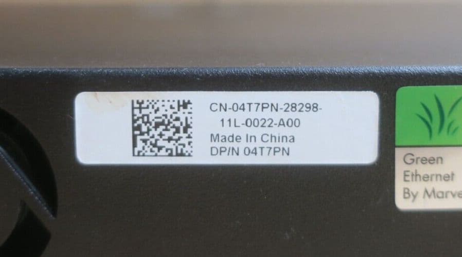 Dell PowerConnect 5524P 24x 1GbE RJ45 PoE 2x 10GbE SFP L3 1U Switch 4T7PN