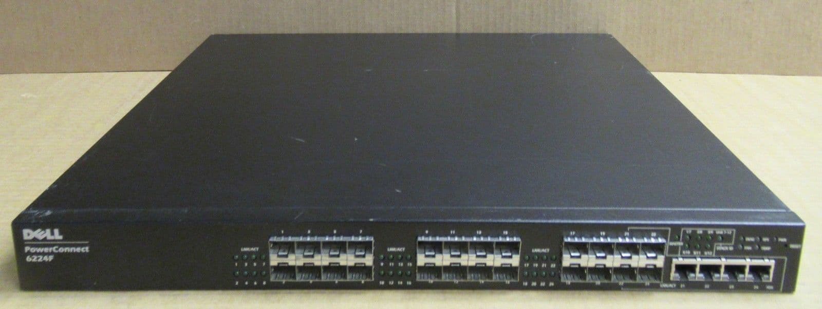 Dell PowerConnect 6224F 24 Port 10/100/1000 4x Combo Ports L3 Managed ...