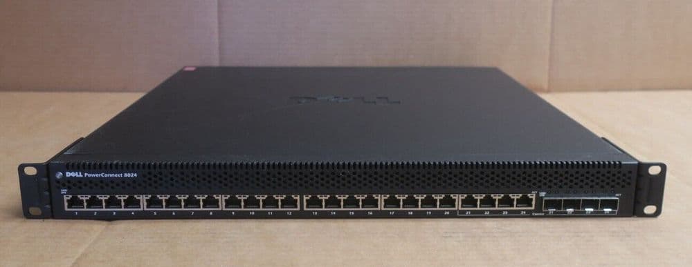 Dell PowerConnect 8024 24x 1/10GbE RJ45 4x Combo 1/10Gb RJ45/SFP 1U Switch