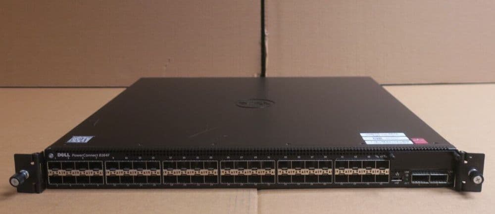Dell PowerConnect 8164F 48x 1/10GbE SFP 2x 40GbE QSFP Port L3 1U Switch