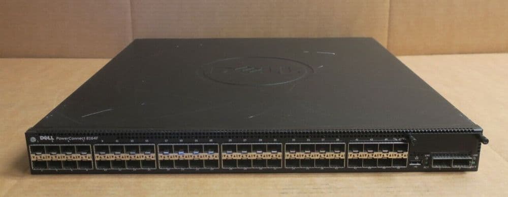 Dell PowerConnect 8164F 48x 1/10GbE SFP 2x 40GbE QSFP Port Layer 3 1U ...
