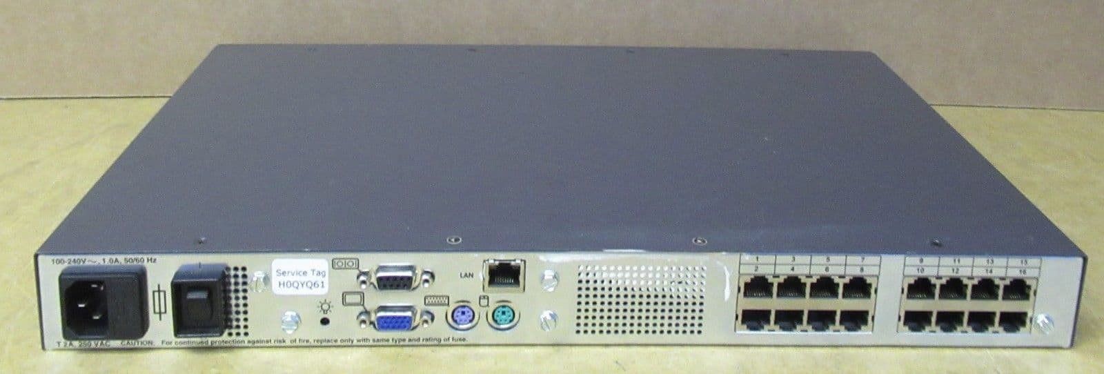 Dell PowerEdge 2161DS Digital 16-Port Rack Mountable KVM Switch 3R870