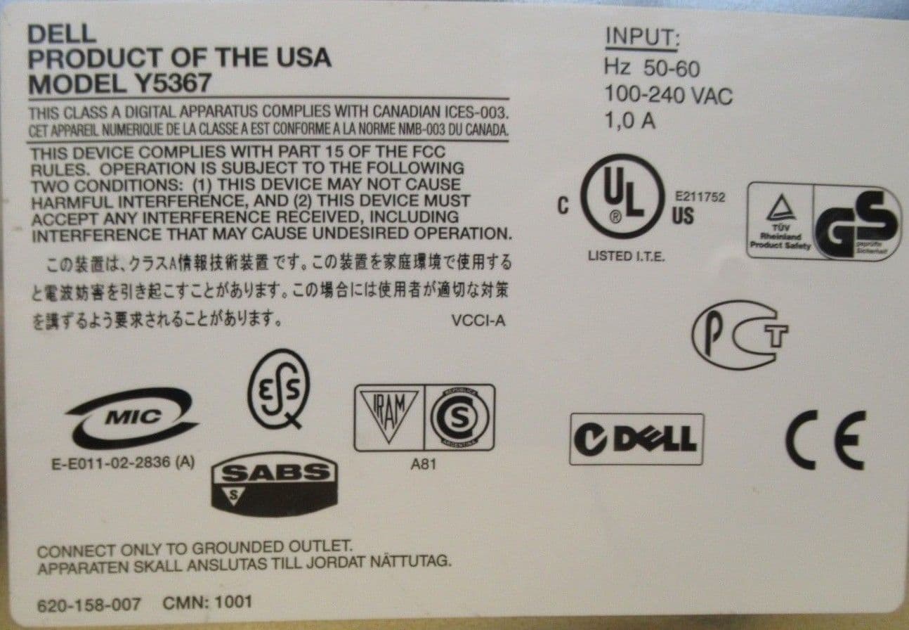 Dell PowerEdge 2161DS Digital 16-Port Rack Mountable KVM Switch 3R870