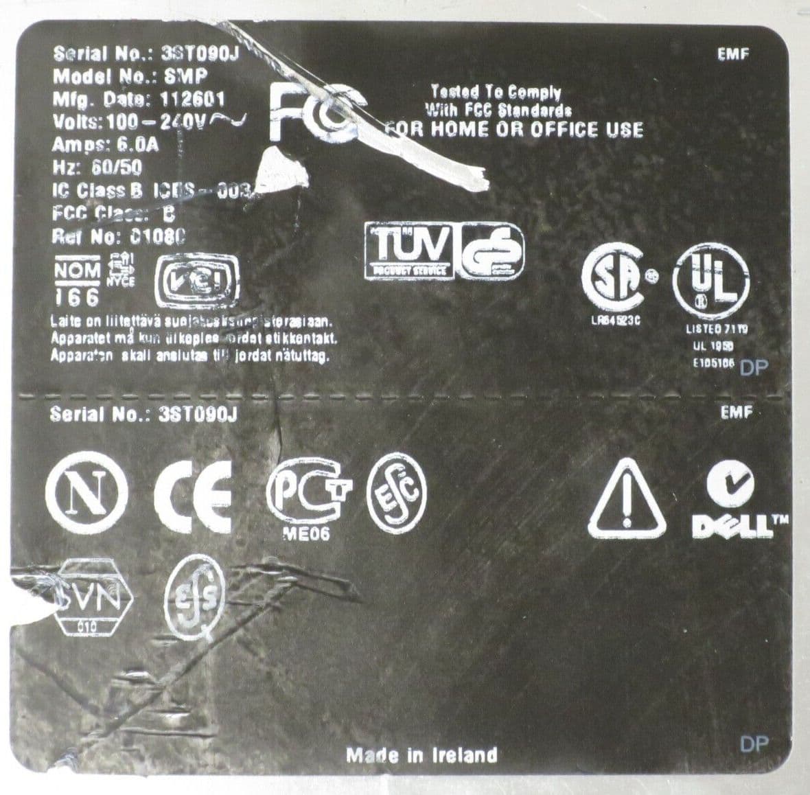 Dell PowerEdge 2550 2x Pentium 3 SL5QJ 1GHz 1GB Ram 4x 18GB HDD RAID 1U ...