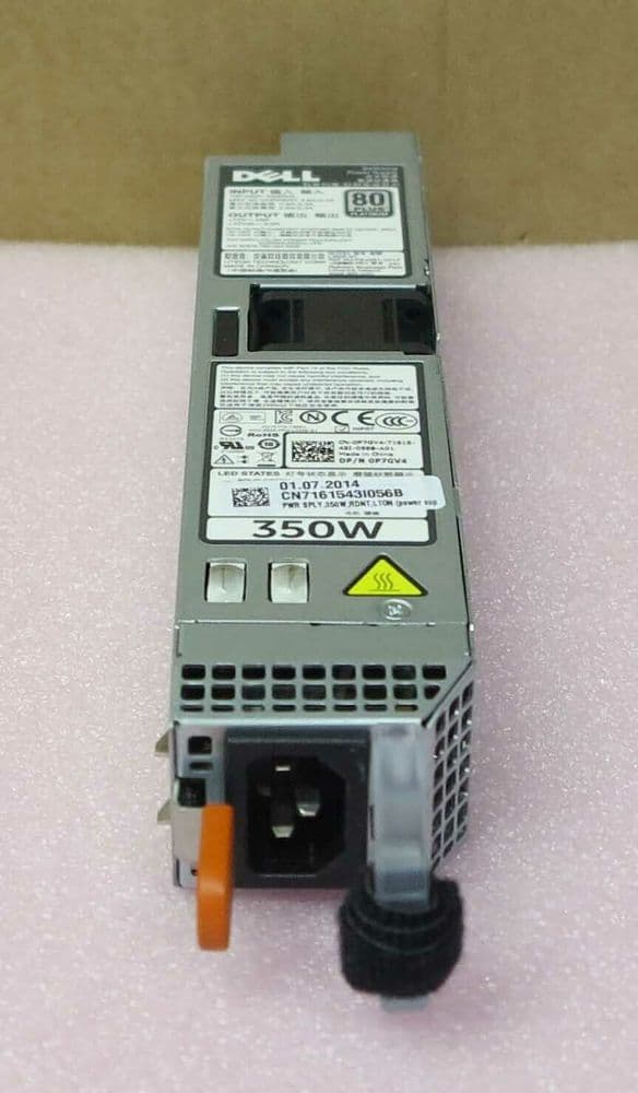 Dell PowerEdge 350W 80Plus Platinum Redundant Power Supply PSU R320 ...