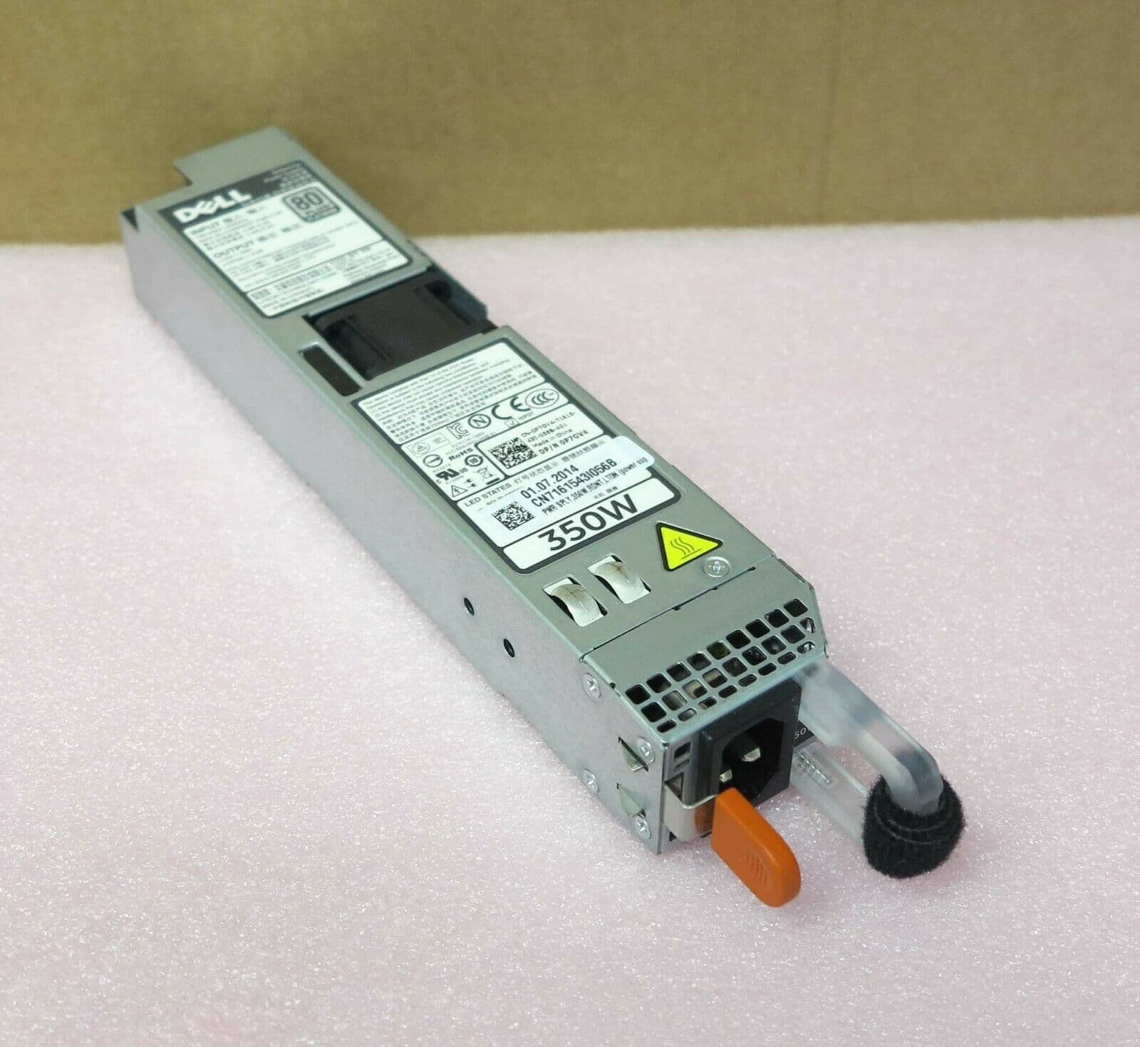 Dell PowerEdge 350W 80Plus Platinum Redundant Power Supply PSU R320 ...