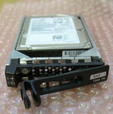 Dell PowerEdge 73Gb 2 5" SAS 15k Hot plug drive F449D