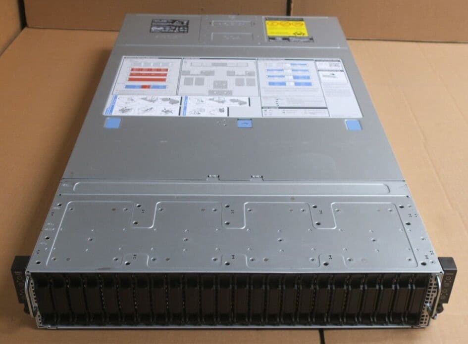Dell PowerEdge C6400 24x 2 5" SAS/SATA HDD Bay 2U 4-Node Server Chassis ...