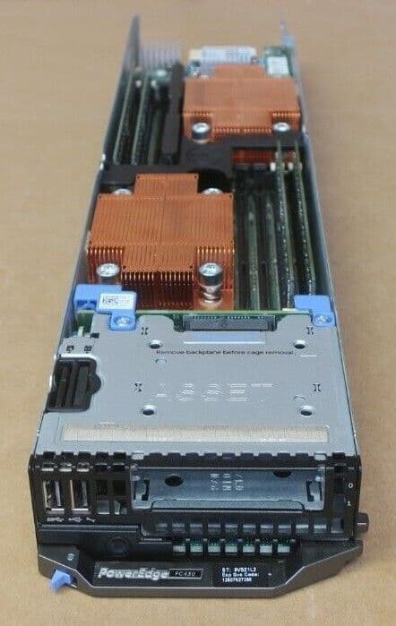 Dell PowerEdge FC430 Blade Server 2x E5-2630v3 32GB RAM 2x 1 8" Bay For ...