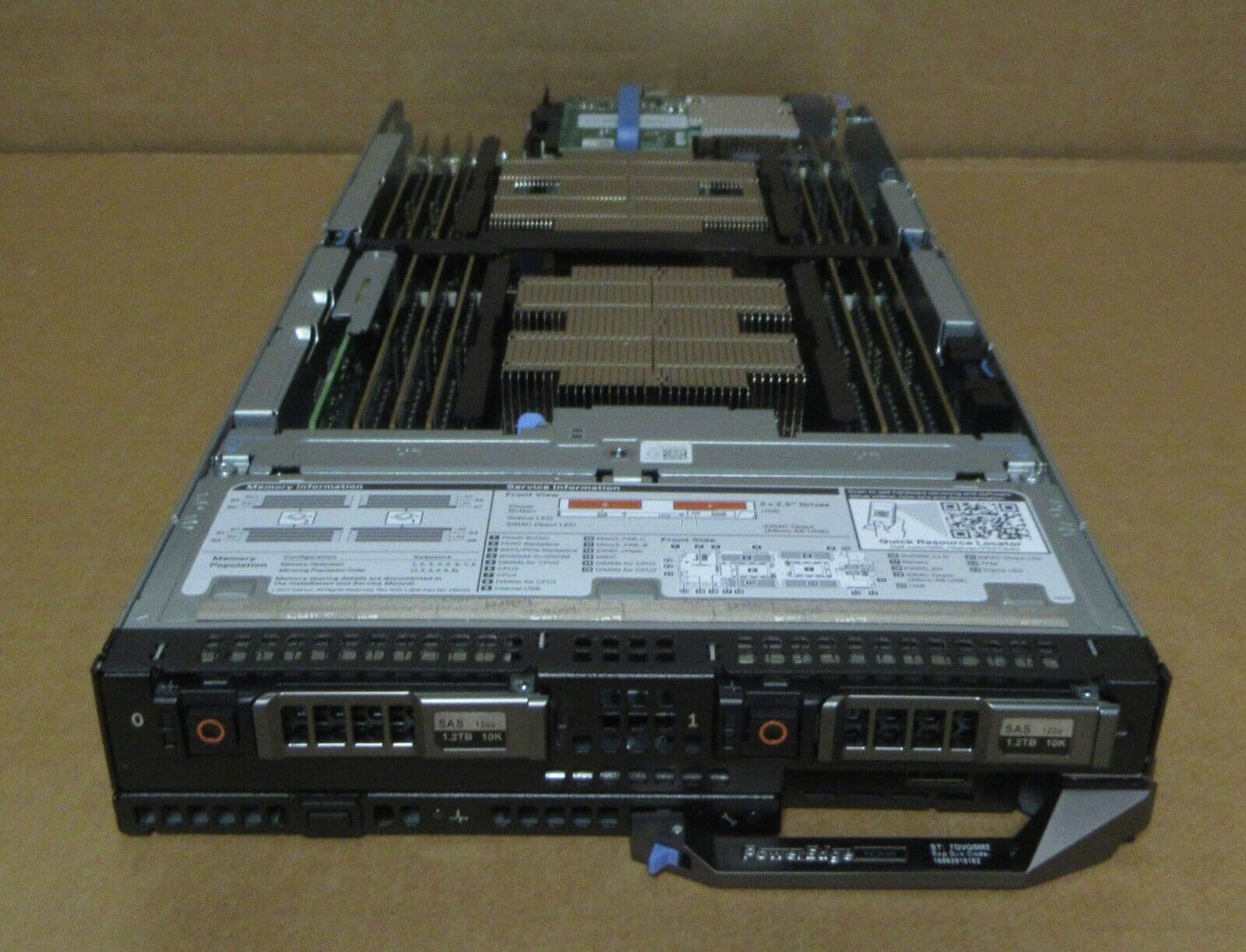 Dell PowerEdge FC640 2x 12-Core Gold 6136 192GB RAM 2x 1 2TB HDD Blade ...