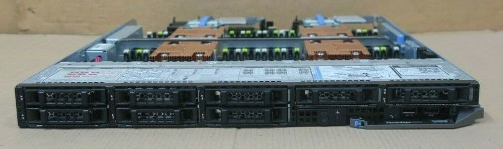 Dell PowerEdge FC830 Blade Server CTO 4x E5-4600v4 48-DIMM 8x 2 5" Bay ...