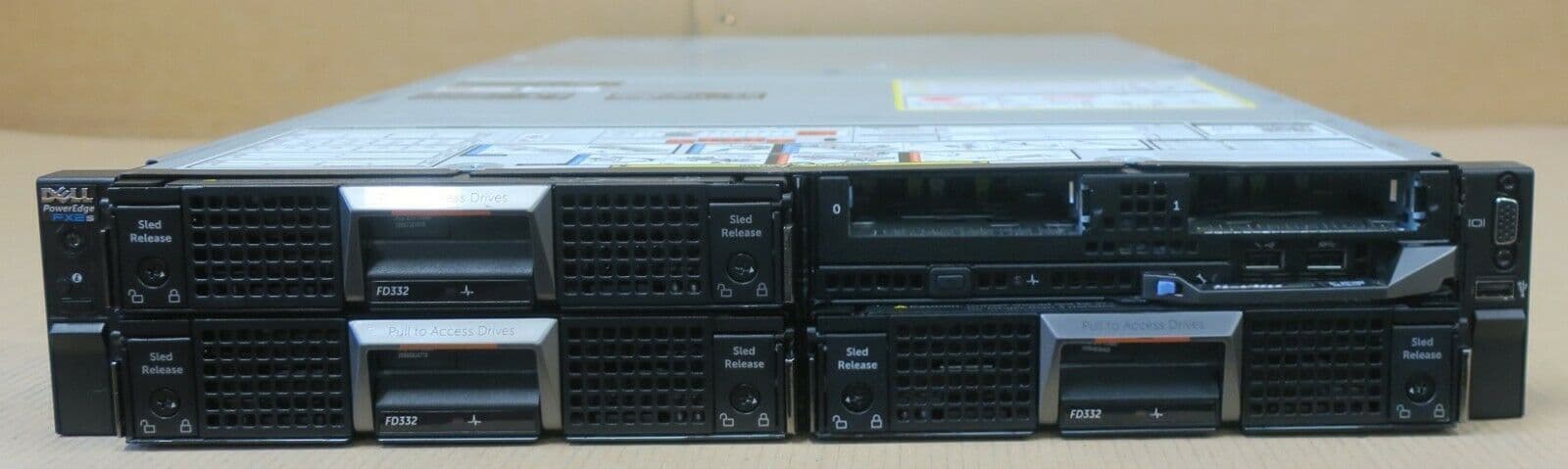 Dell PowerEdge FX2S Chassis FC630 Blade Node CTO Server 3x FD332 92 ...