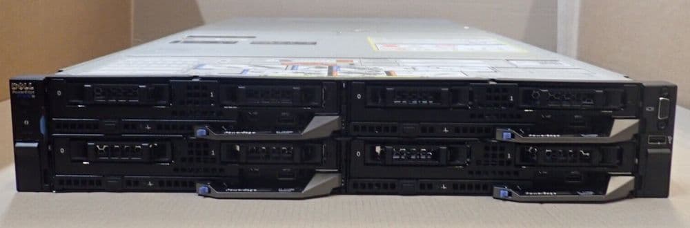 Dell PowerEdge FX2S Switched 4-Node Rack Chassis 4x FC640 NVMe Blade ...
