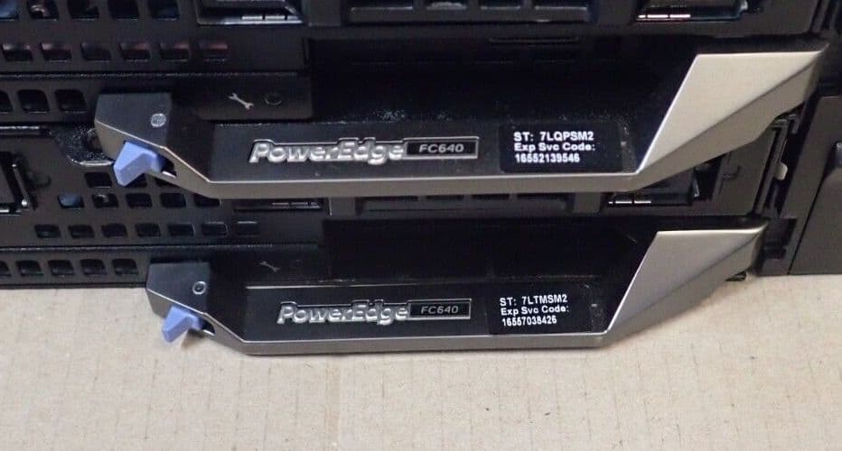 Dell PowerEdge FX2S Switched 4-Node Rack Chassis 4x FC640 NVMe Blade ...
