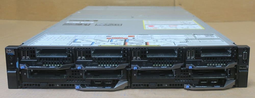 Dell PowerEdge FX2S Switched 6-Slot Chassis 4x FC430 2x FC630 Node Servers