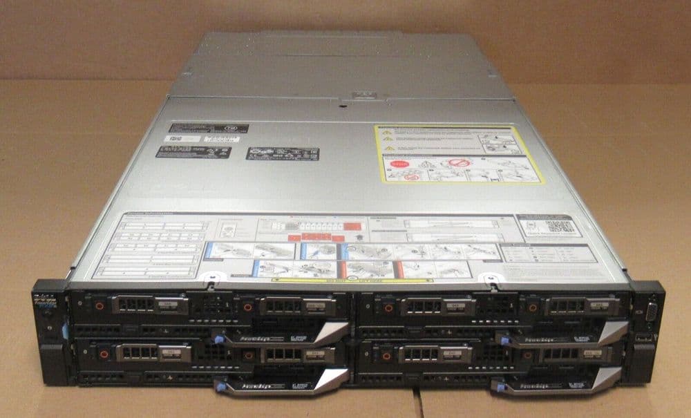 Dell PowerEdge FX2S Switched Chassis 4x FC630 4 x E5 v4 CPU 1024GB ...