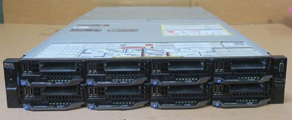 Dell PowerEdge FX2S Switched Chassis 8x FC430 E5-2630v3 16GB 2Bay Node ...