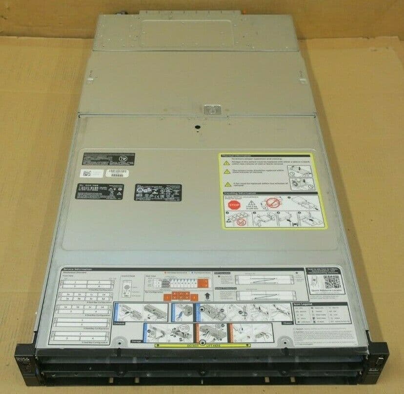 Dell PowerEdge FX2S Switched Rackmount 2-Node Blade Server Chassis 2x PSU