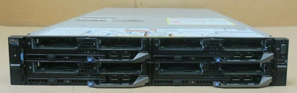 Dell PowerEdge FX2S Switched Rackmount Chassis 4x FC630 Blade Node CTO ...