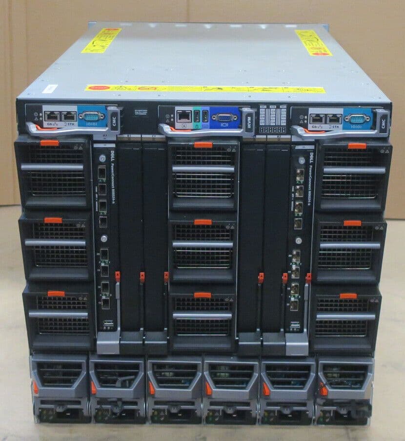 Dell PowerEdge M1000E 12x M630 E5-2680v4 4x M620 E5-2680v2 64GB RAM ...