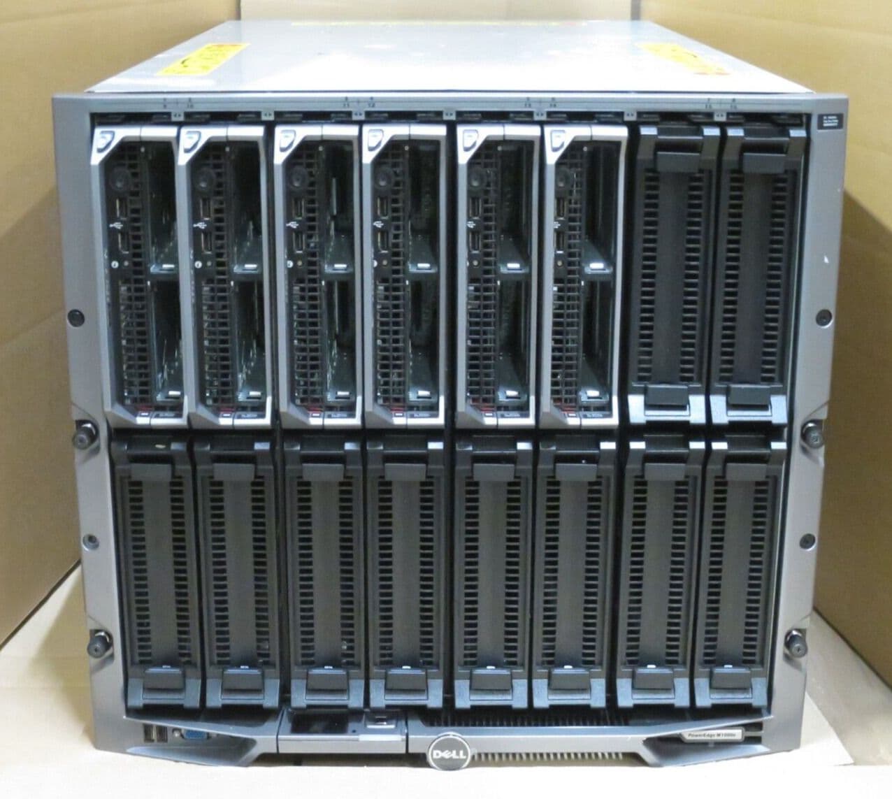 Dell PowerEdge M1000e 16-Bay Chassis 6x M610 Blade Server 12x e5660 ...