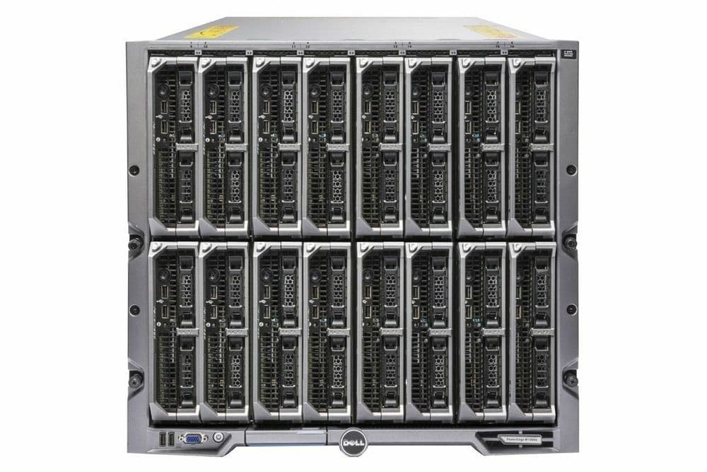 Dell PowerEdge M1000E 16x M620 Blade Server 2x E5-2670 64GB Ram 2x ...