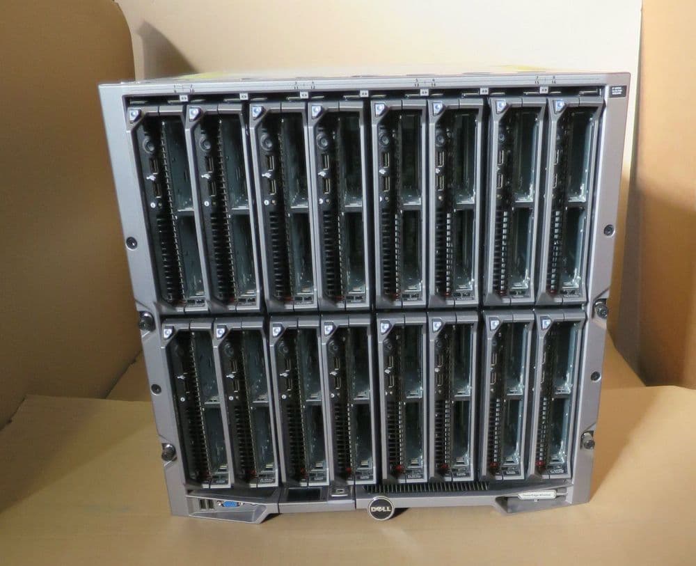 Dell PowerEdge M1000E Chassis 16 x M610 blade Server 32 x SIX-Core ...