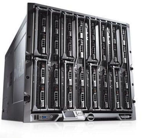 Dell PowerEdge M1000E Chassis 16 x M610 blade Server 32 x SIX-CORE XEON ...