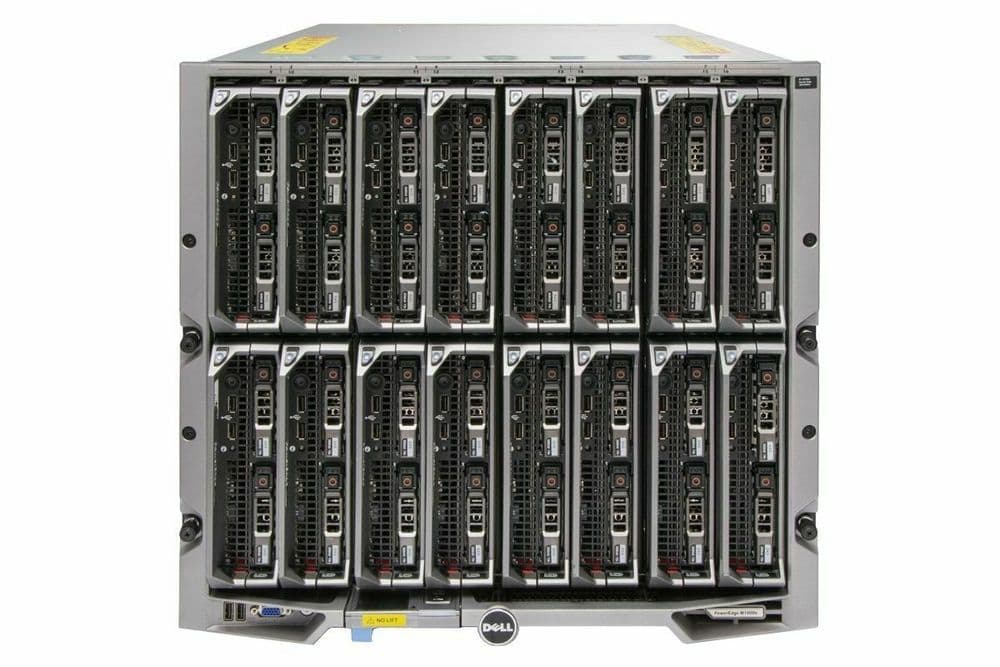 Dell PowerEdge M1000E Chassis W/ 16x M630 Server 2x E5-2695v3 64GB Ram ...
