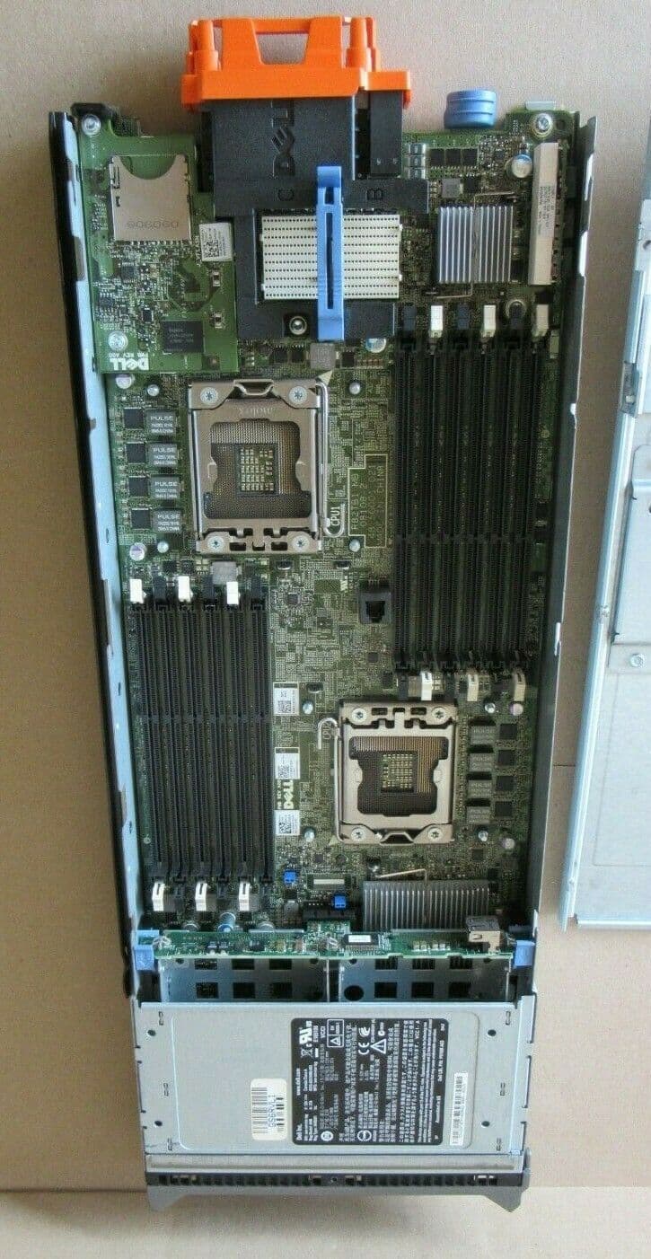Dell Poweredge M610 Blade Server With Motherboard SAS Backplane Flash Board