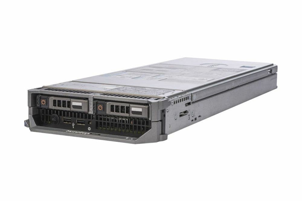 Dell PowerEdge M620 Blade Server 2x 10C E5-2660v2 64GB Ram 2x 2 5" HDD ...