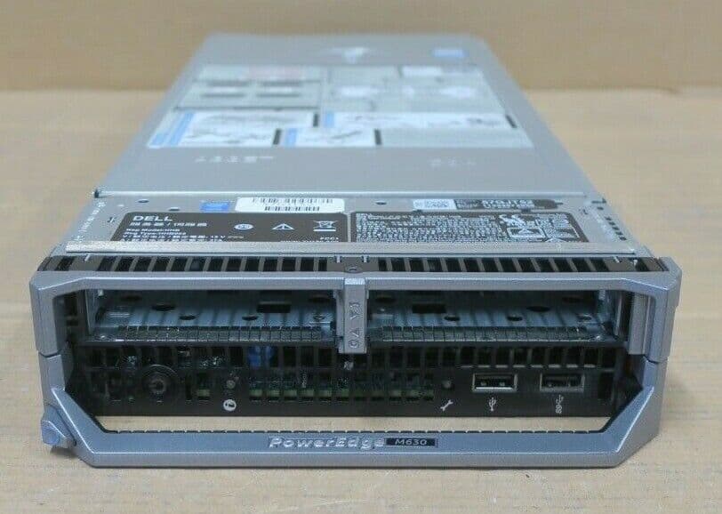Dell PowerEdge M630 Blade Server CTO 2 x heatsinks H730 RAID Dual 10GB NDC
