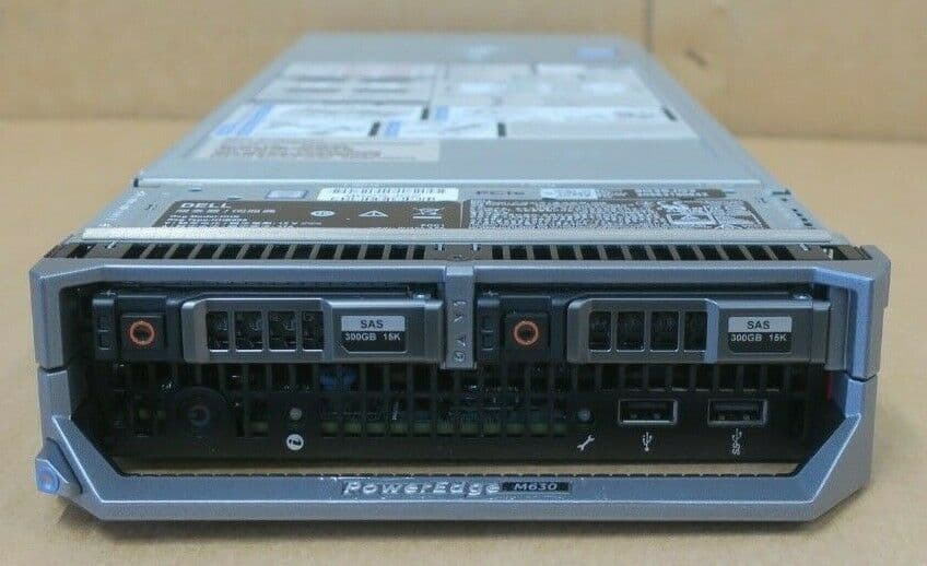 Dell PowerEdge M630 Blade Server Quad-Core E5-2637v3 128GB RAM 2x 300GB ...