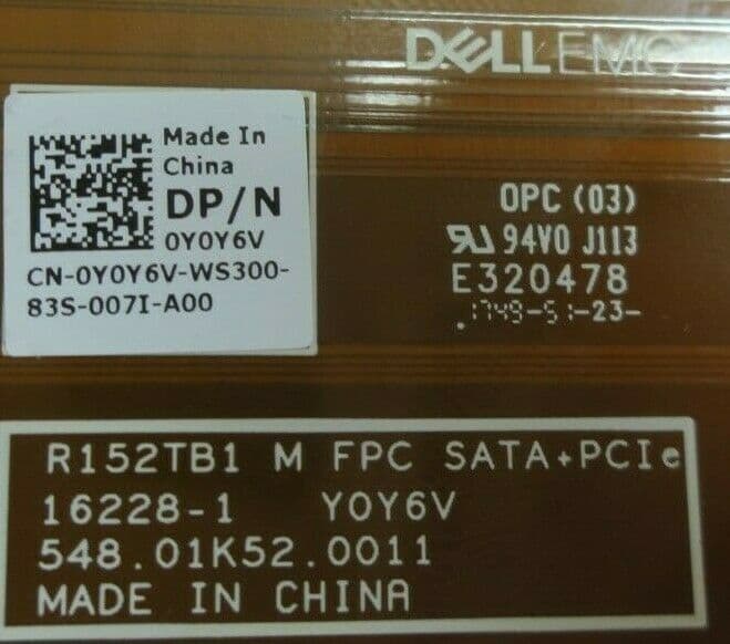 Dell PowerEdge M640 Fc640 SATA PCie Motherboard-HDD Backplane Cable ...