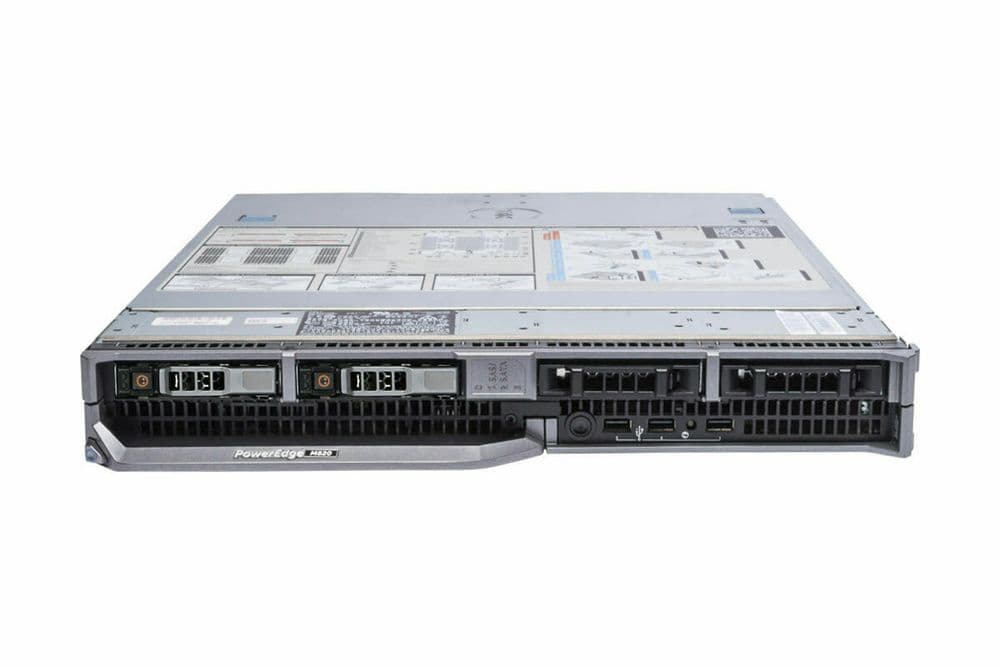 Dell PowerEdge M820 Blade Server 2x 6-Core E5-4607 2 20GHz 96GB Ram 2x ...