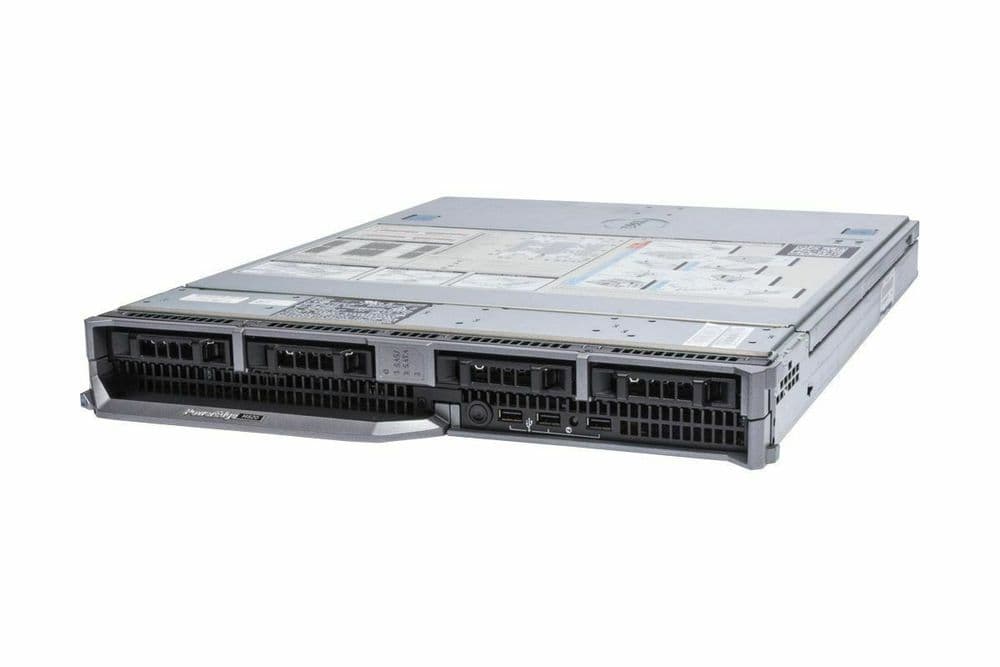 Dell PowerEdge M820 Blade Svr 4x 6-Core E5-4607 2 2Ghz 64GB Ram H310 1 ...