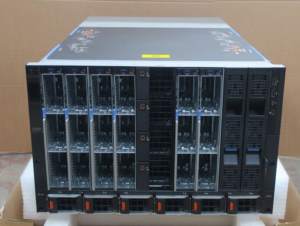 Dell PowerEdge MX7000 8-Slot Chassis W/ 6x MX740c Blade Servers 6x PSU