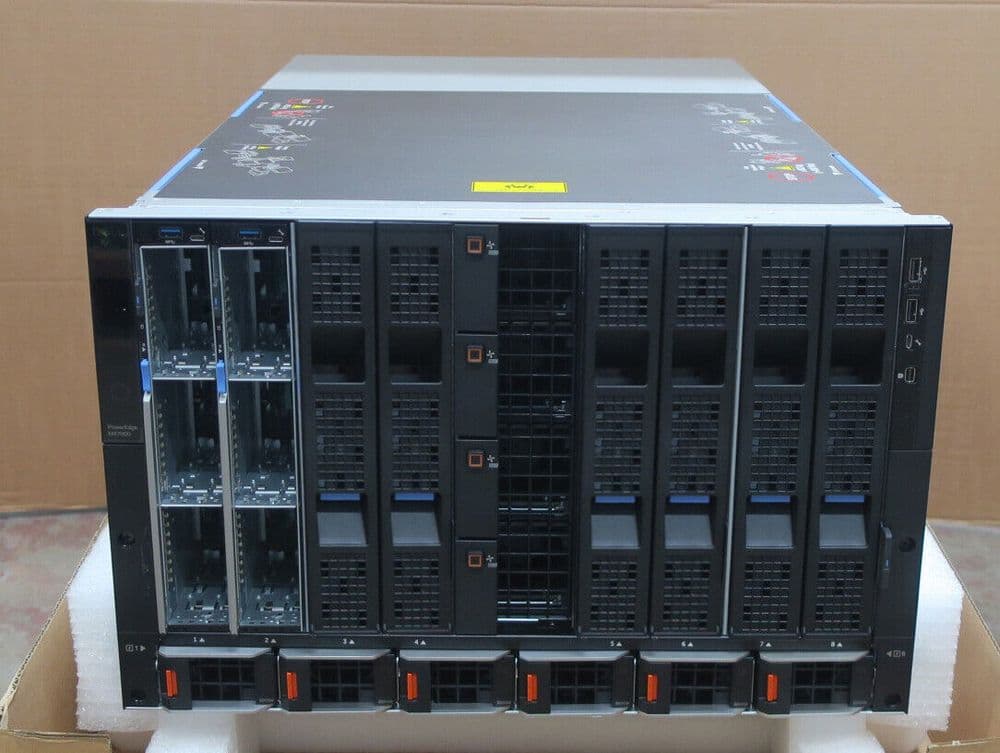Dell PowerEdge MX7000 8-Slot Modular Chassis W/ 2x MX740c Compute Sled Dell PowerEdge MX7000 8-Slot Modular Chassis W/ 2x MX740c Compute Sled