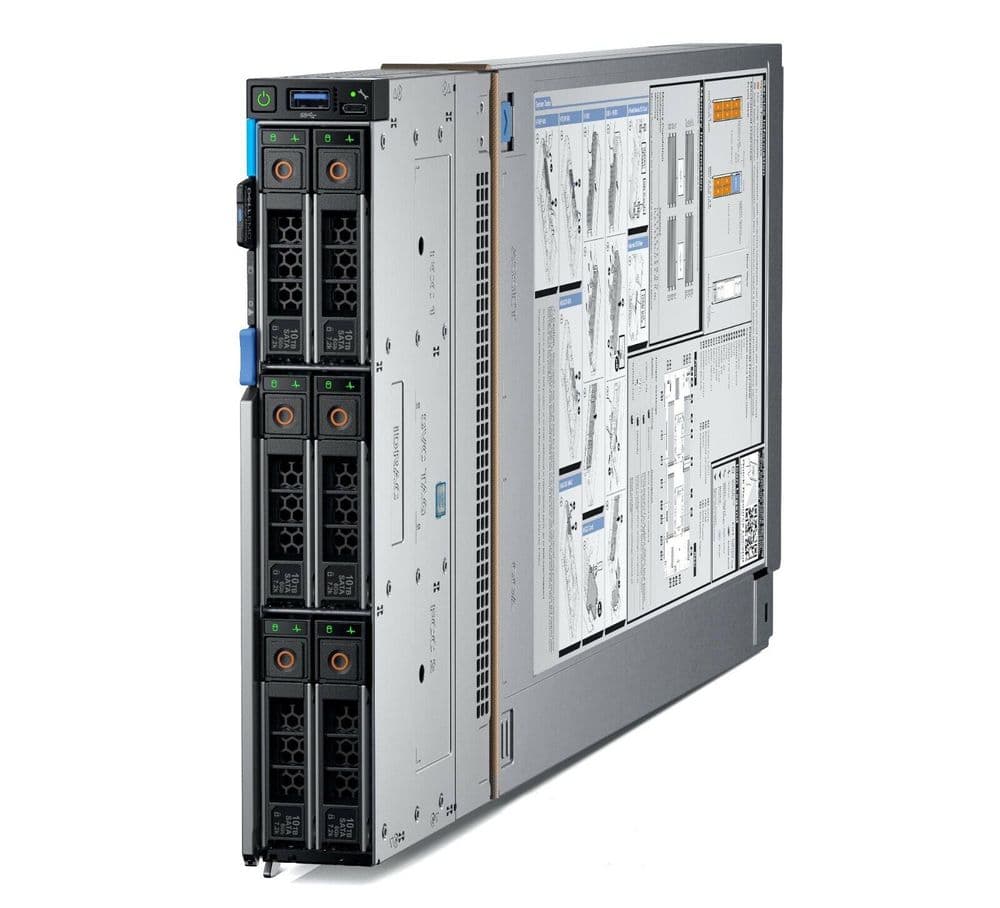 Dell PowerEdge MX740C 2x 12C Silver 4116 128GB Ram 6x 1TB HDD H730P ...
