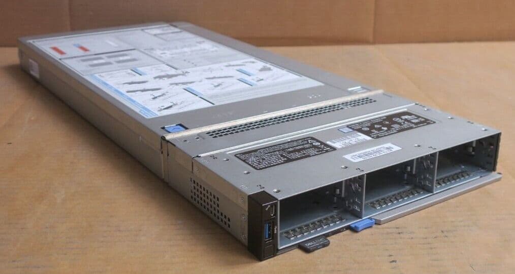 Dell PowerEdge MX740c 2x 16Core Gold 6130 96GB RAM 6x 2 5" Bay Blade Server